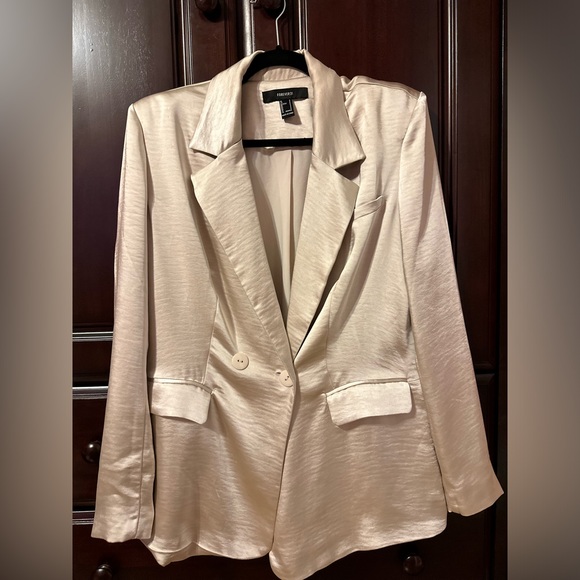 Forever 21 | Jackets & Coats | Satil Gold Blazer | Poshmark
